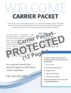 Carrier Packet Template | Johnny Menke
